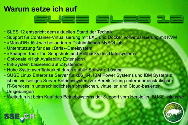 Ausfalloptimierte Serverlösung mit SUSE SLES 12 – BLOG von SSE AG, CH ...